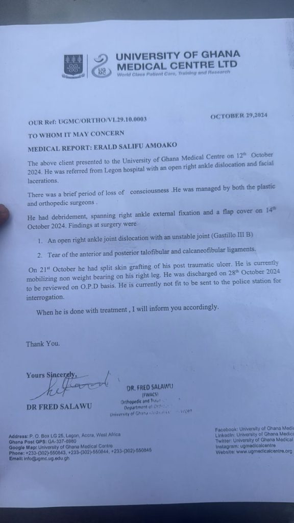 East Legon accident: UGMC blocks Police from interrogating Salifu ...