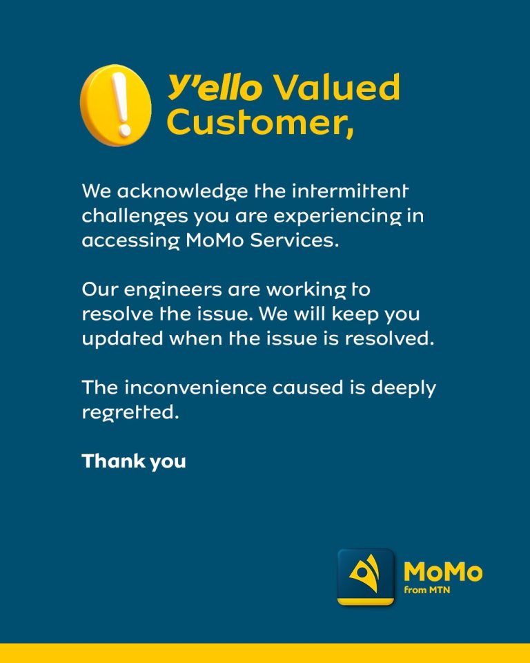 MTN MoMo hit by service disruptions