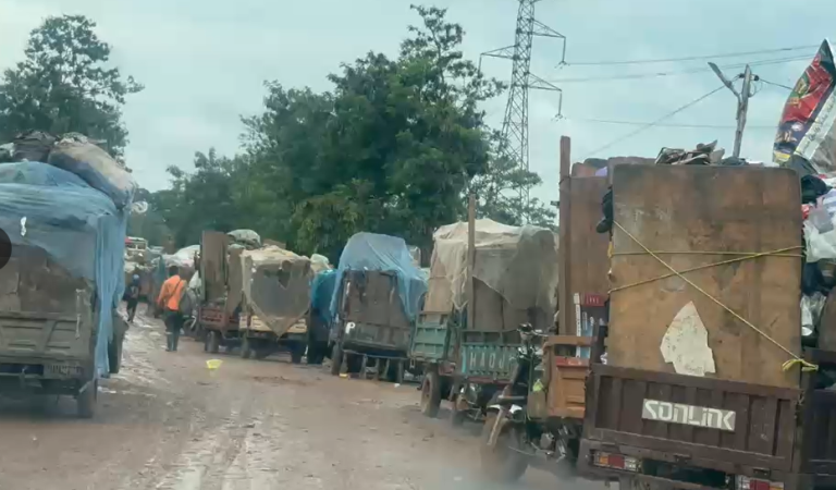 Tricycle operators stage protest over challenges at Oti Landfill site